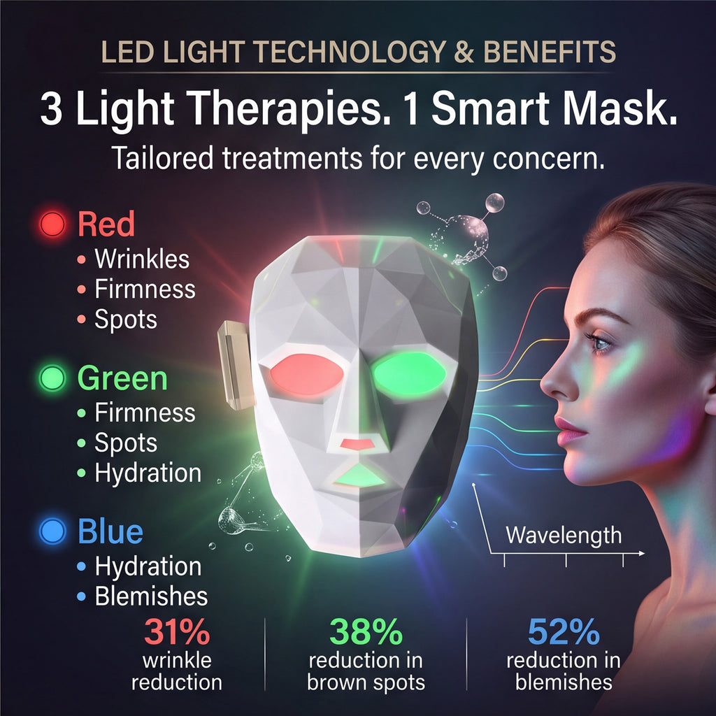 Lab Life Elysium Viscero-Dermal LED Powerful Face Device (660 LED Ligh ...