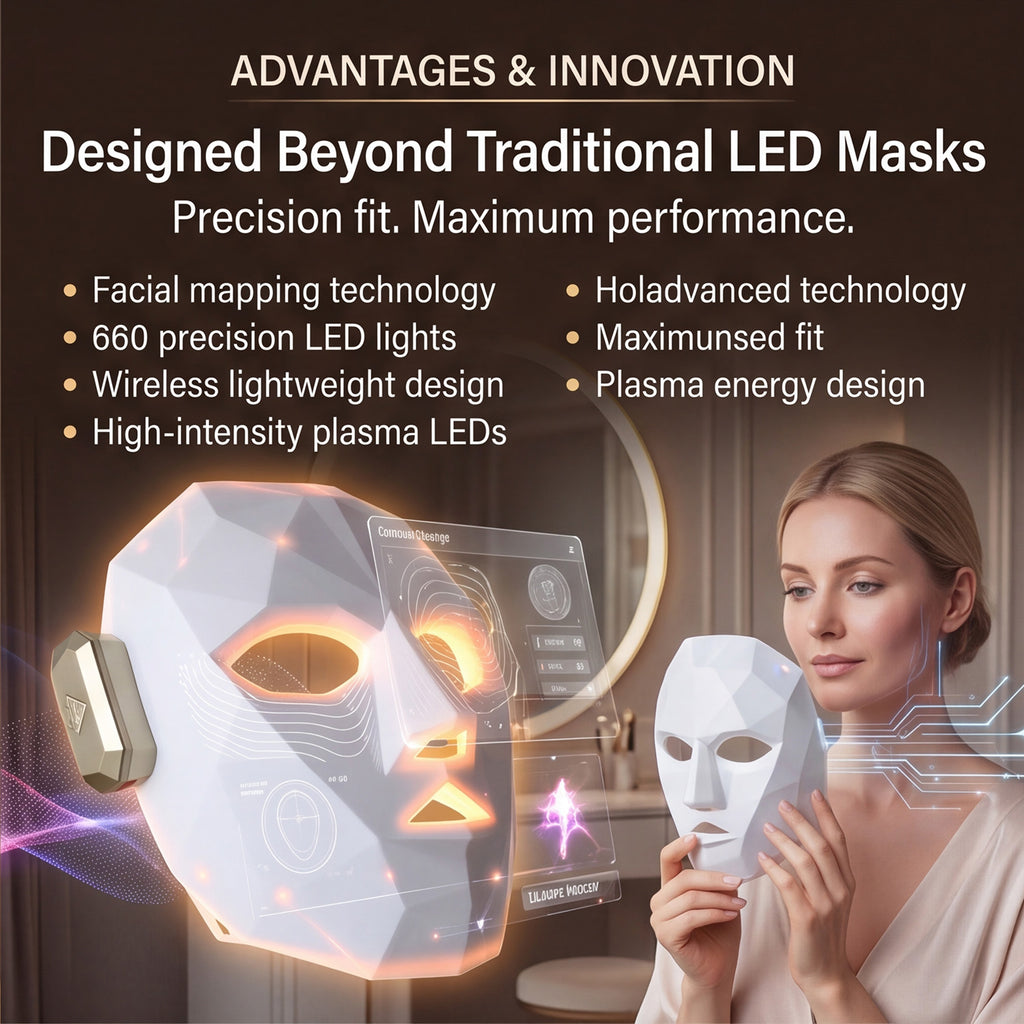 Lab Life Elysium Viscero-Dermal LED Powerful Face Device (660 LED Ligh ...