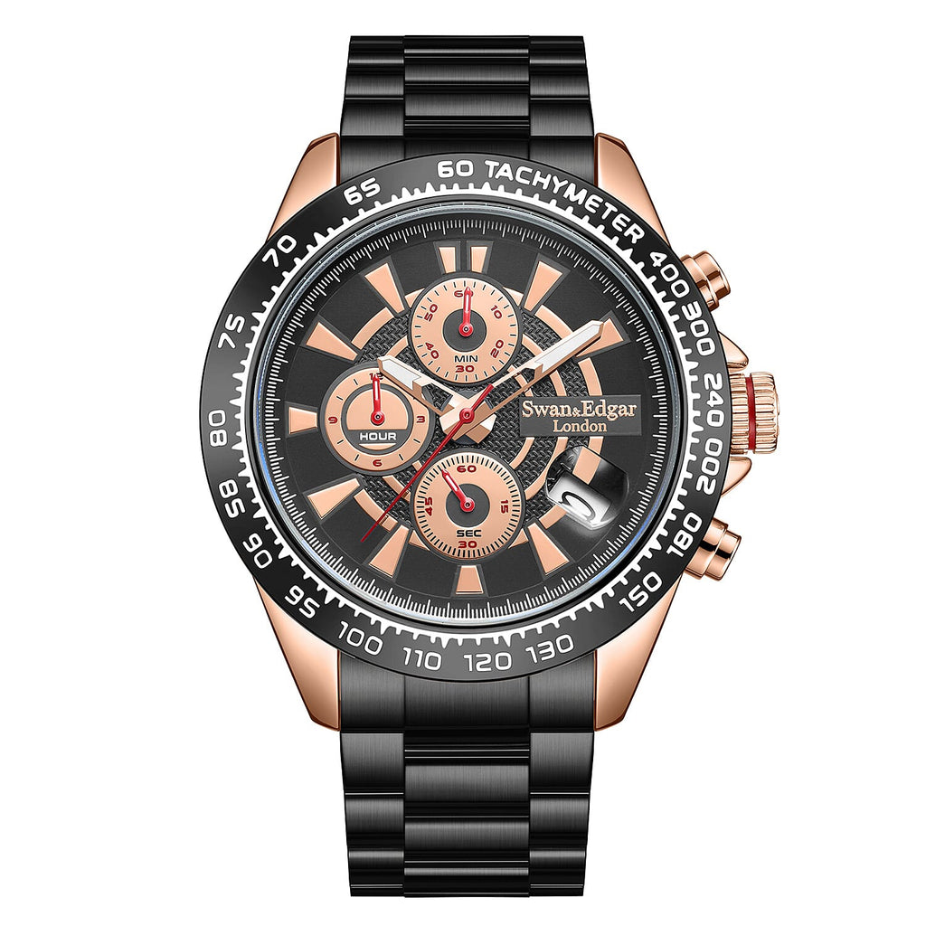 Swan and Edgar Hand-Assembled Speed Target Mechanical Quartz Watch ...