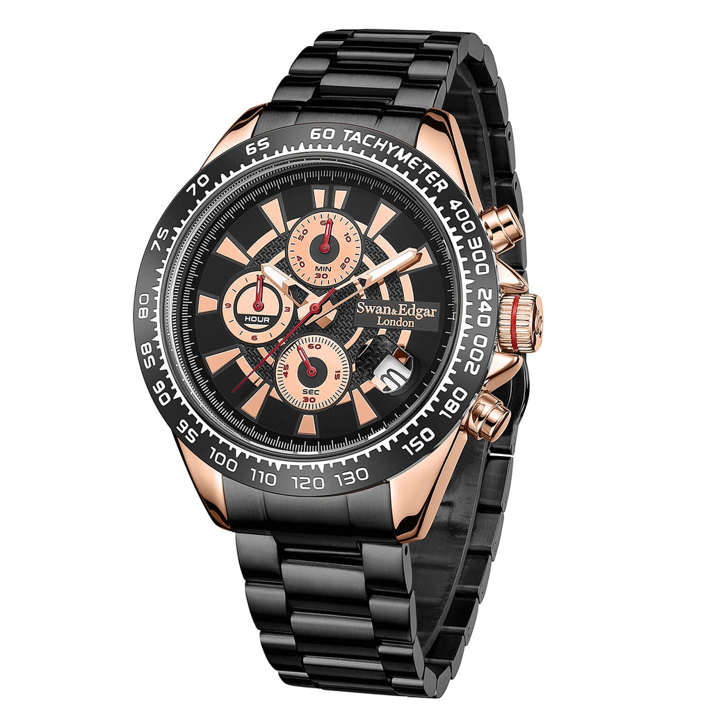 Swan and Edgar Hand-Assembled Speed Target Mechanical Quartz Watch ...