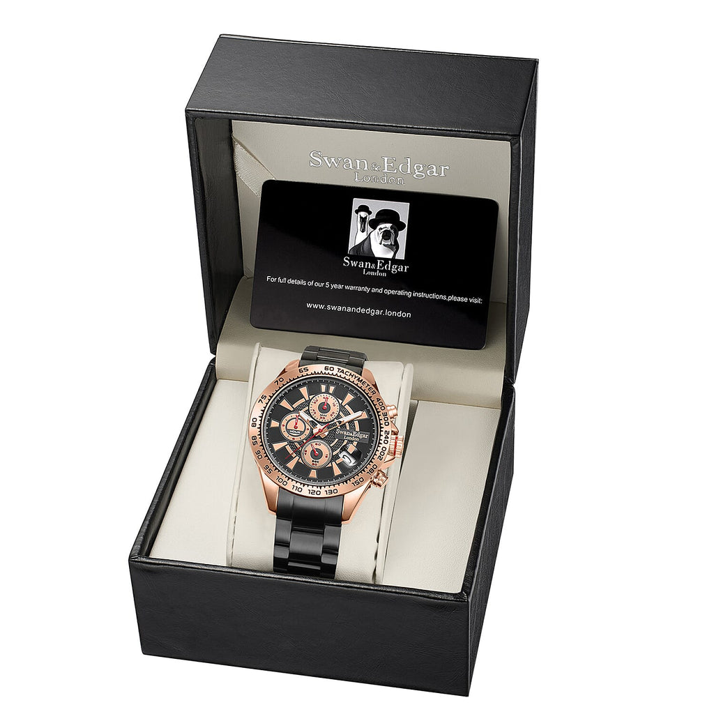 Swan and Edgar Hand-Assembled Speed Target Mechanical Quartz Watch ...