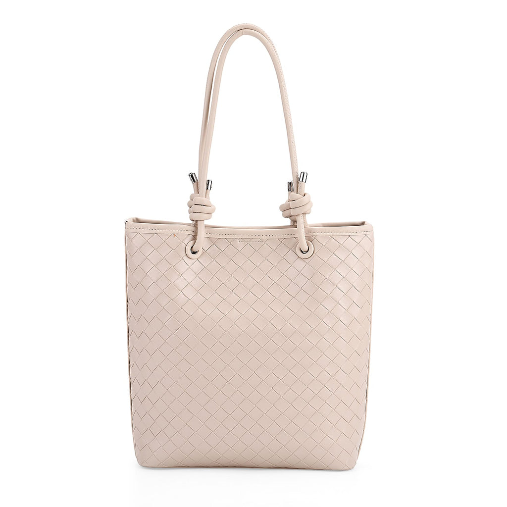 DESIGNER INSPIRED - Classic Structured Tote Bag - Beige – Idealworld